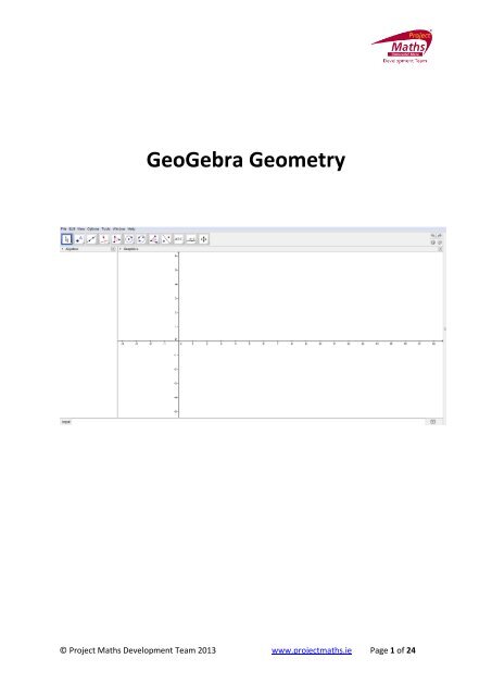 GeoGebra Geometry - Project Maths