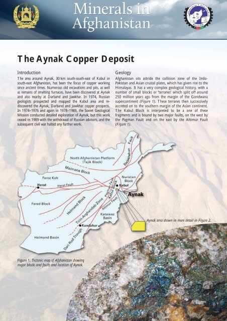 The Aynak Copper Deposit - Ministry of Mines