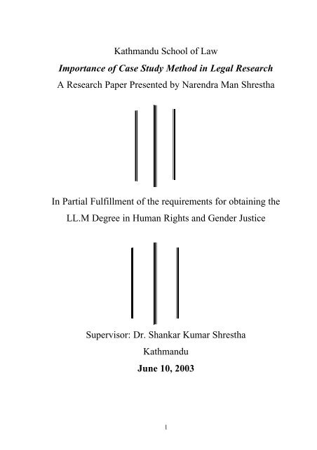 Importance Of Case Study Method In Legal Research KSL