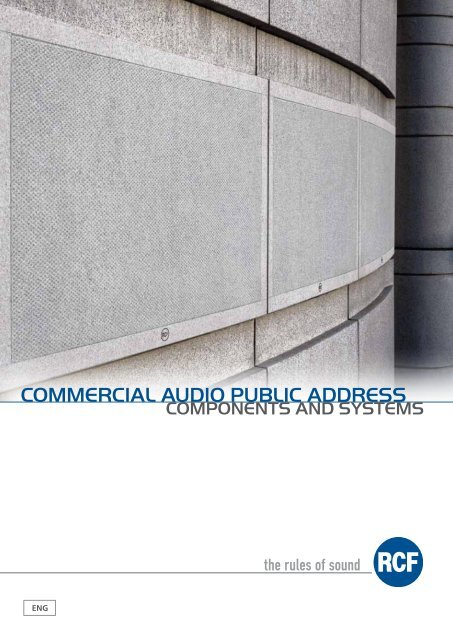 COMMERCIAL AUDIO PUBLIC ADDRESS - RCF