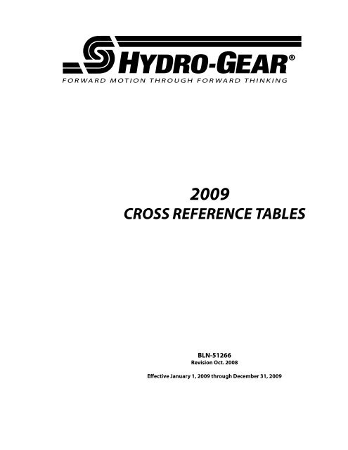 2009 Model Cross Reference - Outdoor Distributors