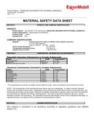 Diesel Fuel (All Types) MSDS No. 9909 - John Ray & Sons