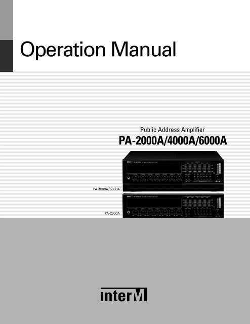 PA-4000A - Inter-M