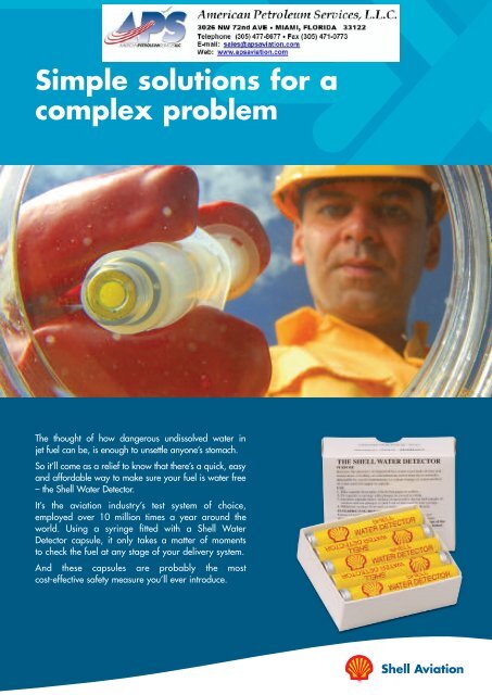 Simple solutions for a complex problem - Apsaviation.com