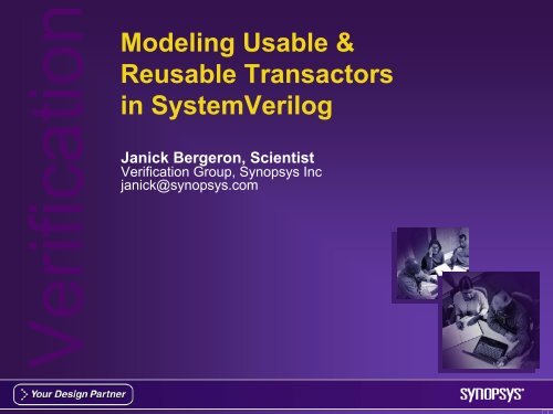 Verification Methodology using Vera