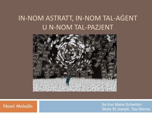 In-Nom Astratt, In-Nom tal-AÄ¡ent u n-Nom tal-Pazjent