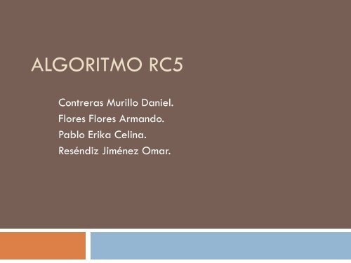 Algoritmo RC5