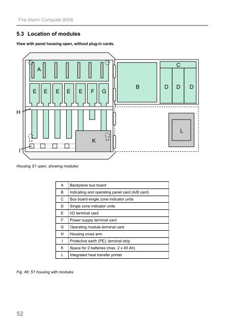 Operation and Installation Instructions Fire Alarm Computer 8008 - IES