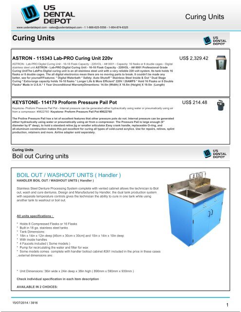 Curing Units Curing Units - Dental Supplies