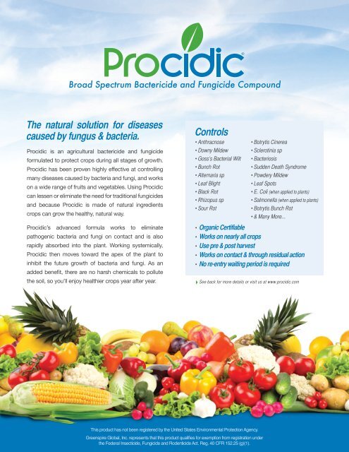 The natural solution for diseases caused by fungus & bacteria ...