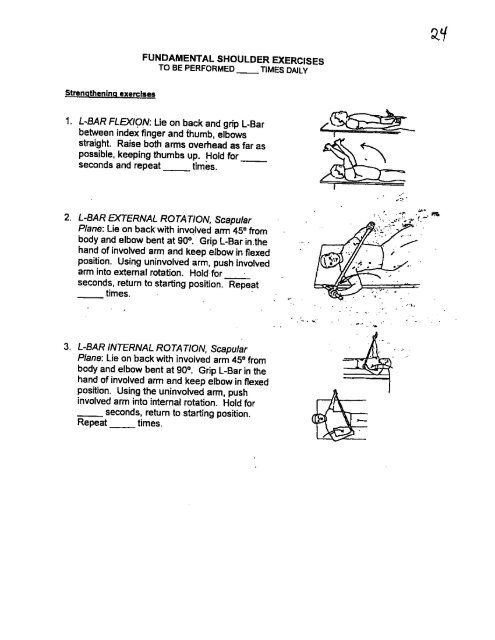 FUNDAMENTAL SHOULDER EXERCISES