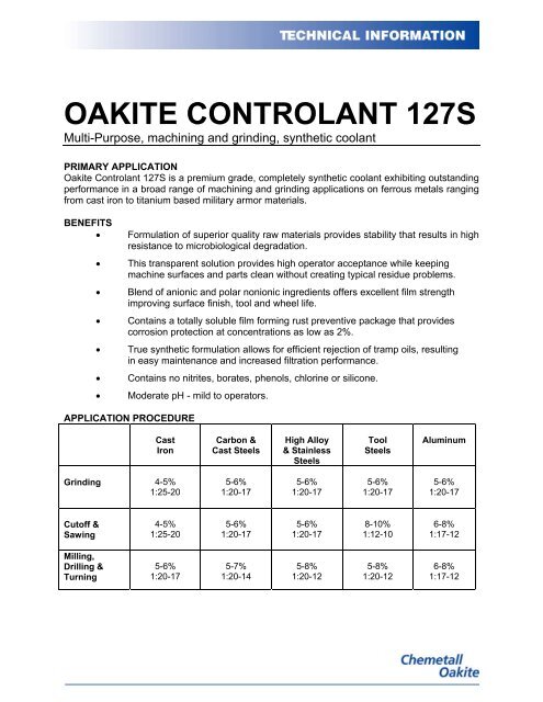 oakite controlant 127s - Super Kleen Direct