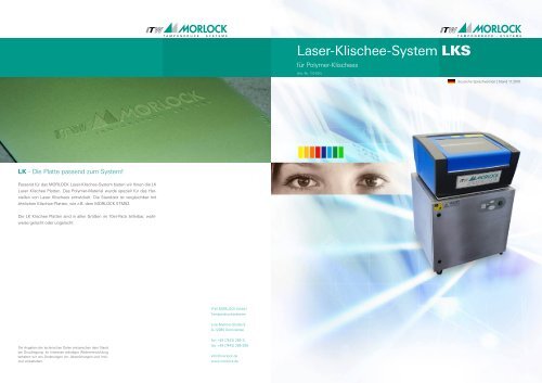 Laser-Klischee-System LKS - ITW MORLOCK GmbH