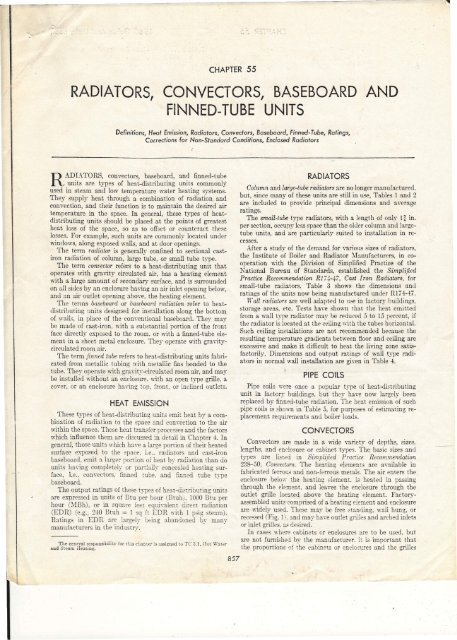 radiators, convectors, baseboard and finned-tube units - Heating Help