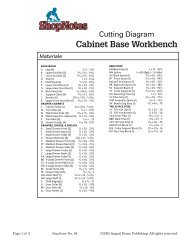 Heirloom Tool Cabinet Cutting Diagram - ShopNotes