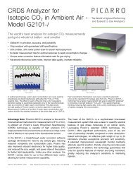CRDS Analyzer for Isotopic CO2 in Ambient Air - Model ... - Picarro