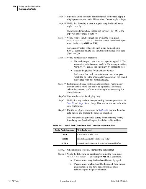 10.6 Testing and Troubles