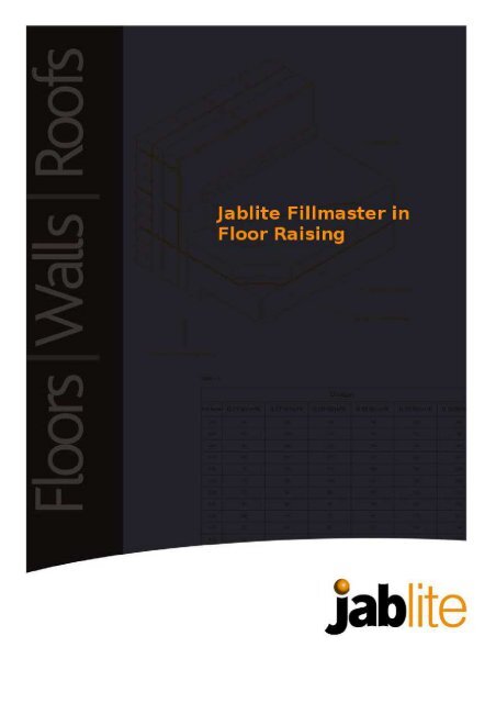 Jablite Fillmaster in Floor Raising
