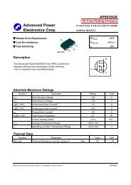 data sheet - Advanced Power Electronics Corp.