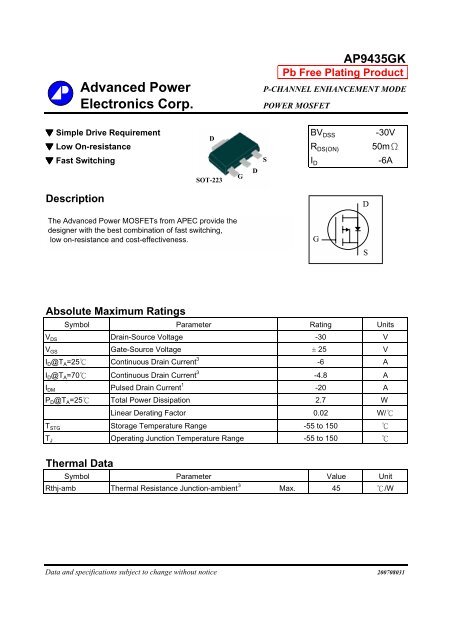 Advanced Power Electronics Corp.