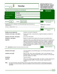 MSDS Roundup Transorb HC Liquid Herbicide - Monsanto