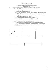 Motion Maps - Modeling Physics