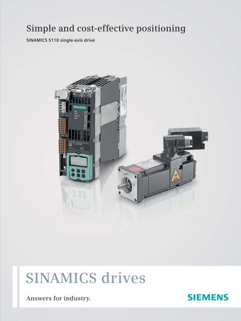SINAMICS drives - Siemens