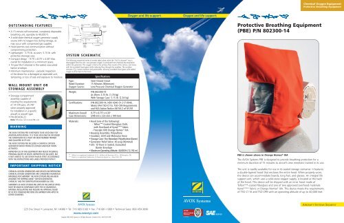 PBE - AVOX Systems, Inc.