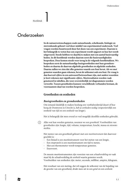 Grootheden en eenheden