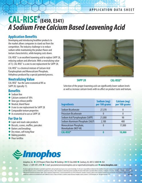 CAL-RISEÂ® - Innophos