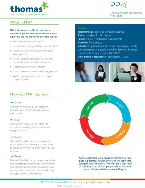 What is PPA? How can PPA help you? - Thomas International