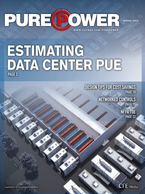 ESTIMATING DATA CENTER PUE - PageSuite