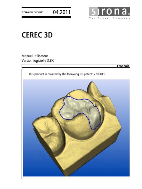 CEREC 3D - Sirona - Technical Documentation