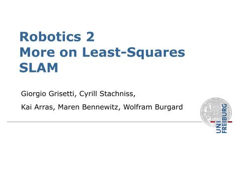 Landmark-based Least Squares SLAM