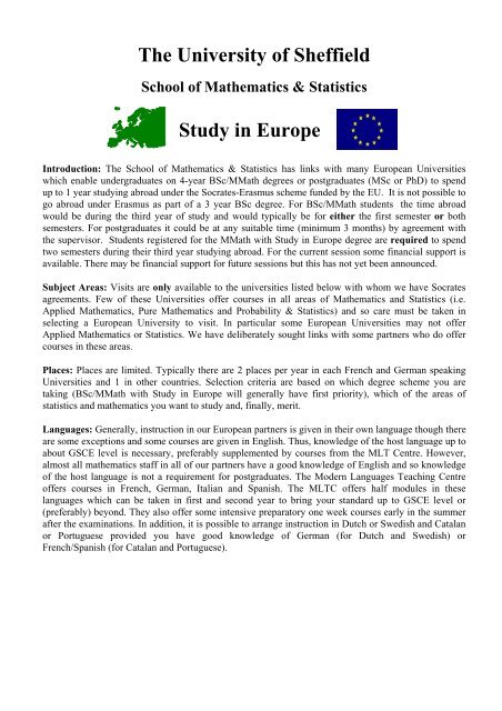 here - Dr Nick Fieller - University of Sheffield