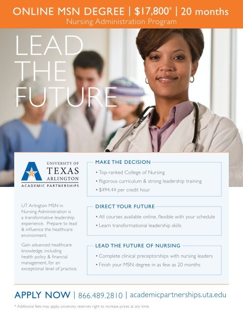 Online MSN Flyer - The University of Texas at Arlington