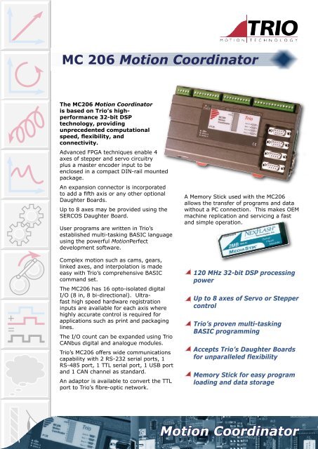 MC206 Web Data sheet.pdf - Trio Motion Technology