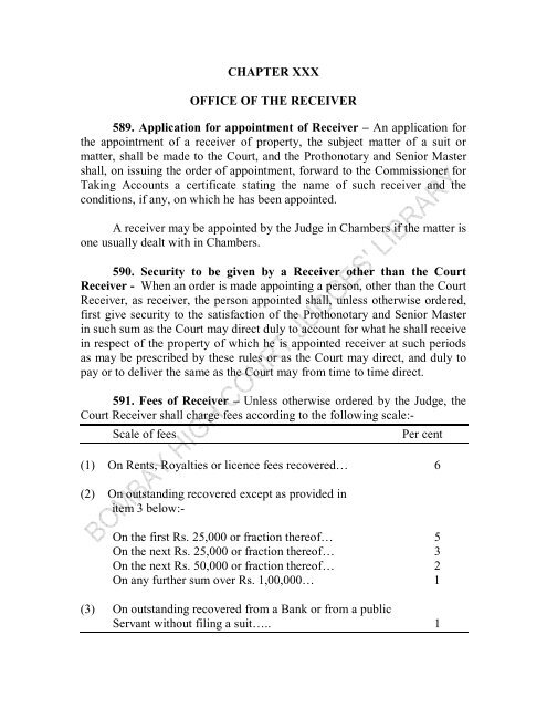 Application for appointment of Receiver - Bombay High Court