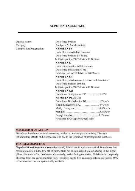 NEPOFEN TABLET/GEL - Deurali- Janta Pharmaceutical P. Ltd.