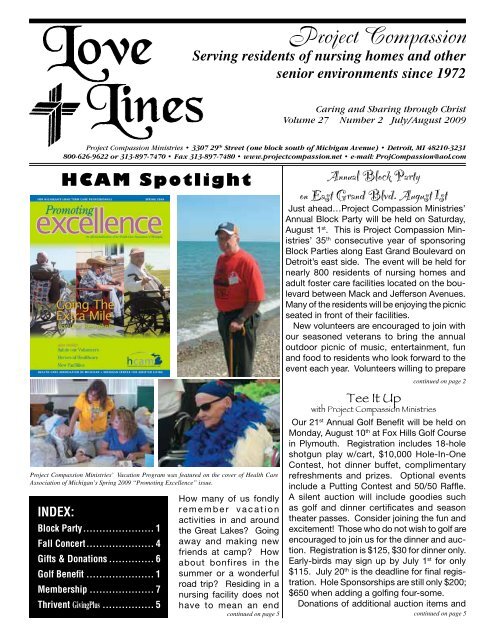 In Loving Memory of - Project Compassion Ministries, Inc.