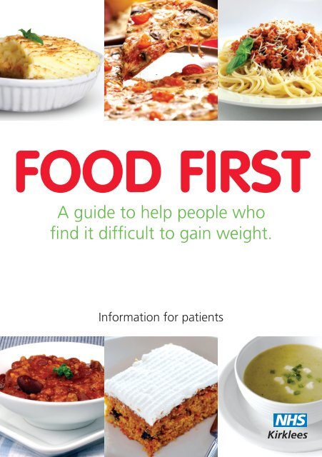 Food First Leaflet - NHS North Kirklees CCG
