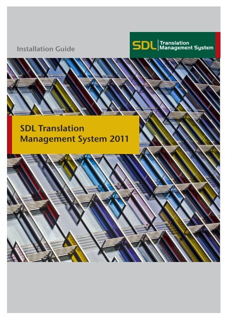 SDL TMS Installation Guide - Online Product Help