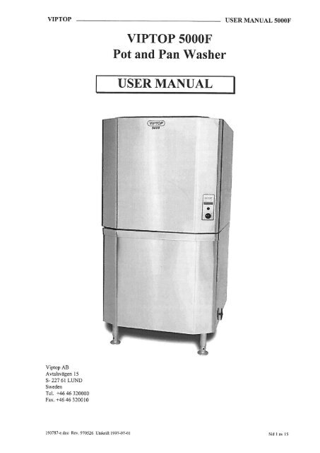 USER MANUAL - Granuldisk