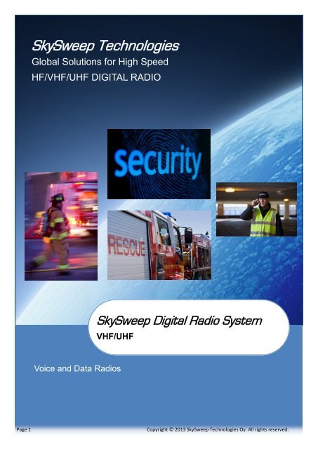 VHF/UHF Data Radio - SkySweep