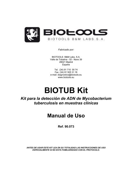 BIOTUB Kit - Biotools