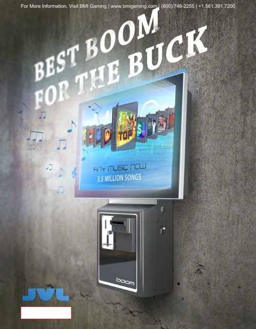 JVL Boom Internet Jukebox Brochure - BMI Gaming