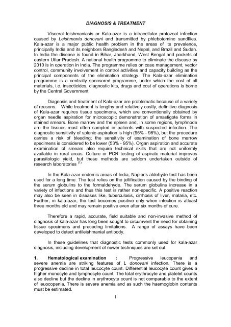 Guidelines on Diagnosis & Treatment - NVBDCP