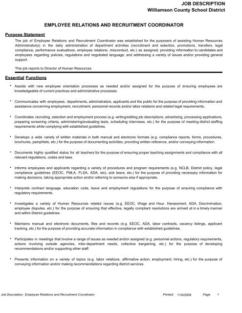 Associate Relations Professional Employee Relations Manager Resume