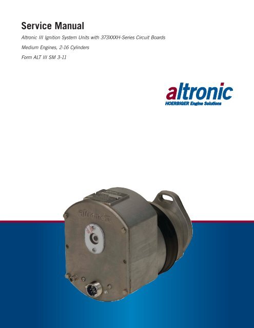 Service Manual - Altronic Inc.