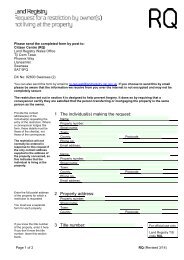 Form CH1 â Legal charge of registered estate - Land Registry